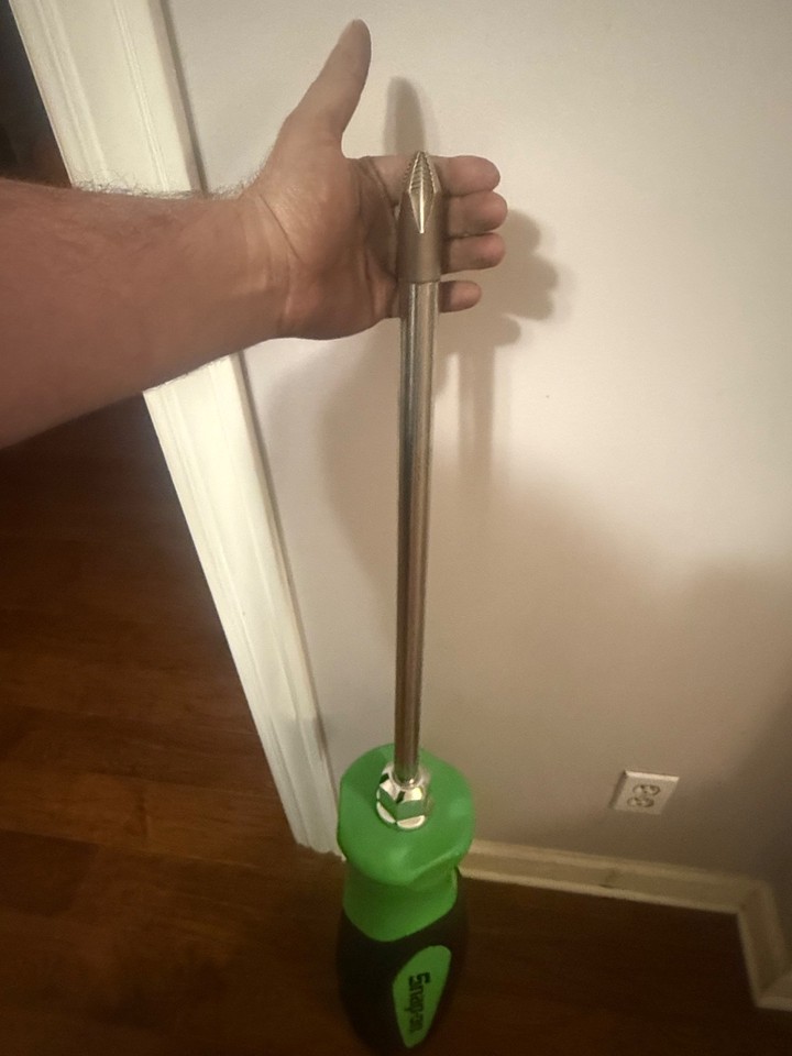Snap On GIANT Display Screwdriver 47" RARE GREEN BEST COOL MAN CAVE ...