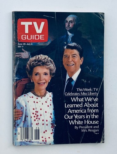 TV Guide Magazine June 28 1986 Nancy & Ronald Reagan WA-Baltimore Ed ...