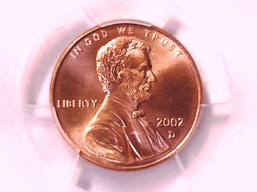2002 D Lincoln Memorial Cent Penny PCGS MS 67 RD 40550005 | eBay UK