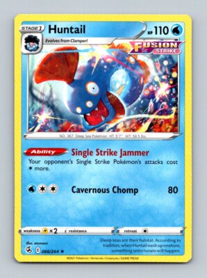 Pokémon TCG Huntail Fusion Strike 066/264 Regular Rare | eBay
