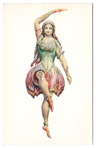Dancing Girl Wood Carving Relief by Katherine Merrill Postcard National ...