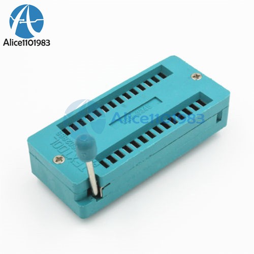 ZIF 28-pin 28 Pins Test DIL ICs Universal IC Socket Insertion Wide Body ...