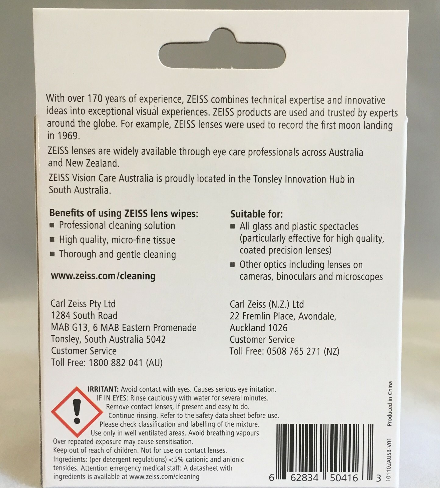 ZEISS Alcohol Swab Wipes X 200 + Bonus, Binoculars/Lens Cleaner Eye ...