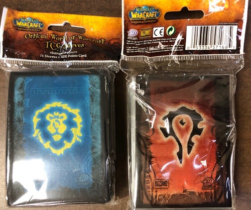 World Of Warcraft Card Game , 10 Packs 5 each. Horde/Alliance For 750 ...