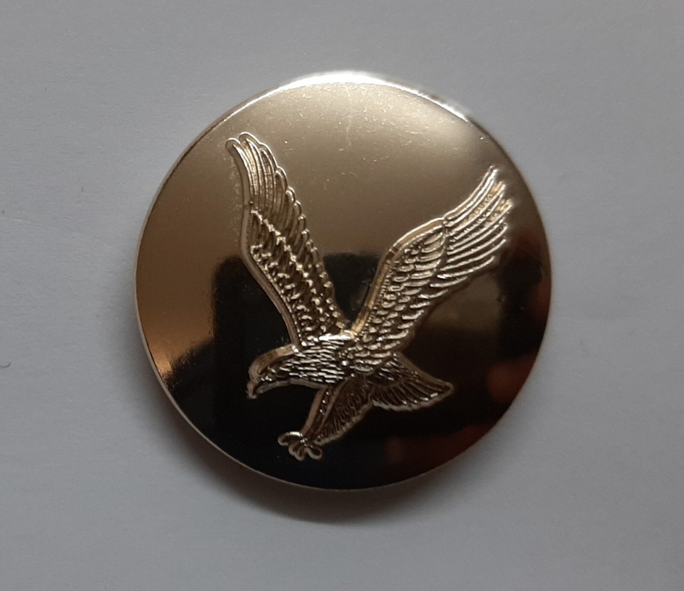 AAC Large Buttons British Army Air Corps Insignia 40L Gold No1/2 Dress ...