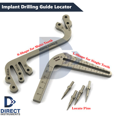 Dental Depth Gauge Parallel Locator Drill Guide 4 Pins S-Type L-Type ...