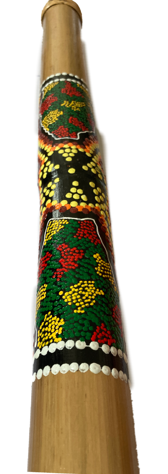 Hand Painted Bamboo Rainstick Shaker in Aboriginal Style Design | eBay UK