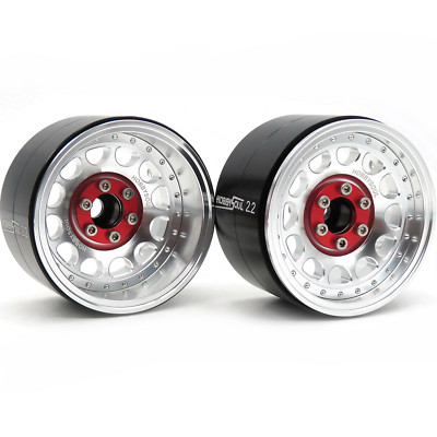 2x RC 2.2 Beadlock Wheels Adjustable 4 Offsets Rims For 1/10 Mud ...