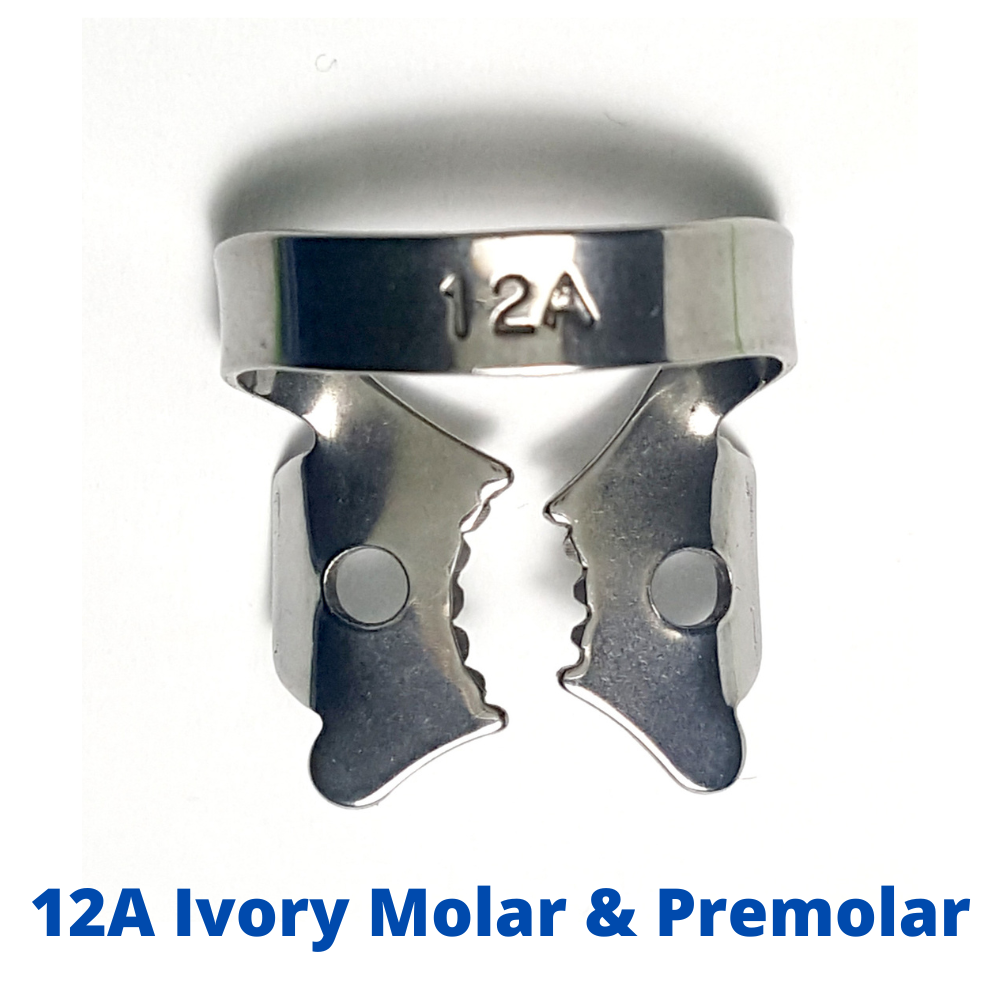 20-Pack Molar Rubber Dam Clamps: 10x #12A & 10x #13A Endodontic Dental ...