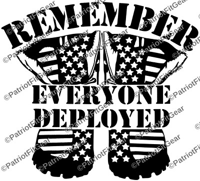 Remember Everyone Deployed,RED,Support Our Troops,Military,Sticker ...