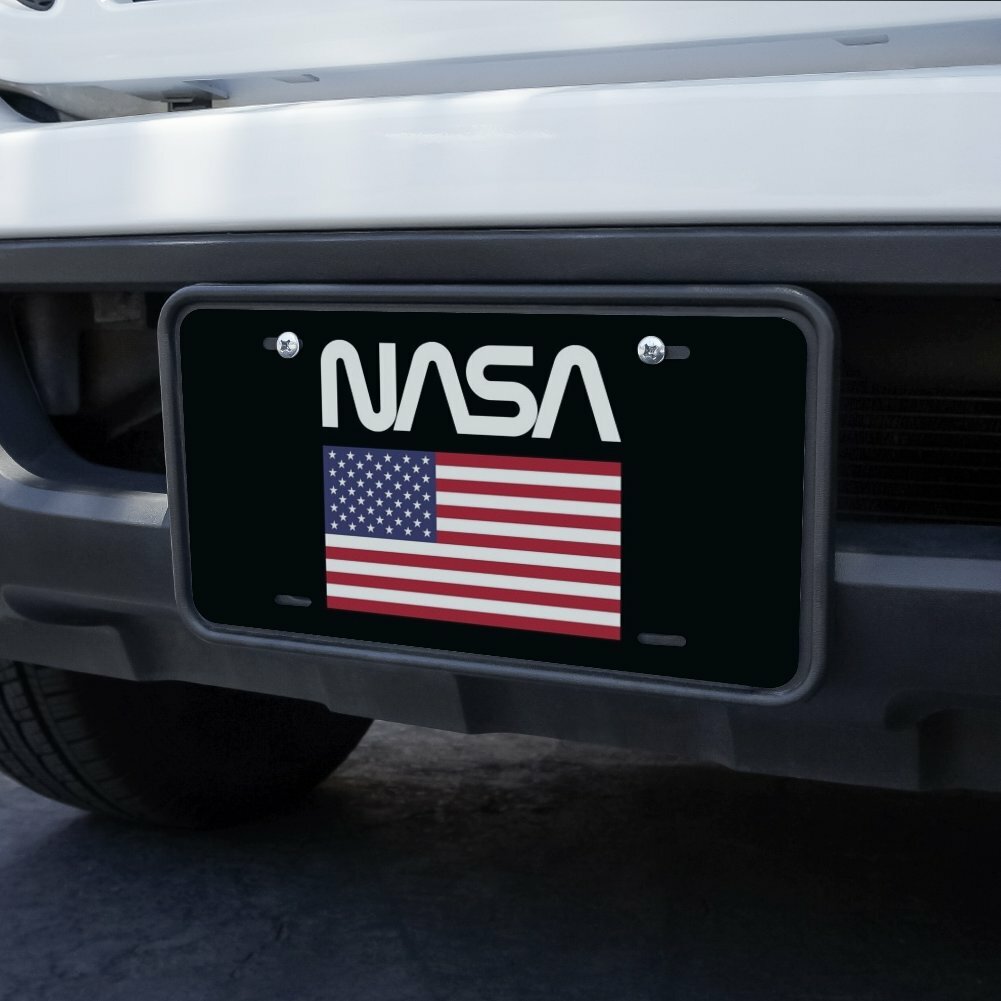 Nasa Worm License Plate