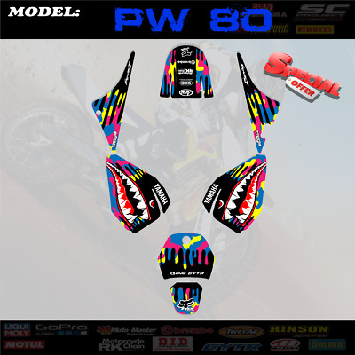 Fits YAMAHA PW80 PW 80 1983-2020 84 85 Graphics Kit Decals Stickers ...
