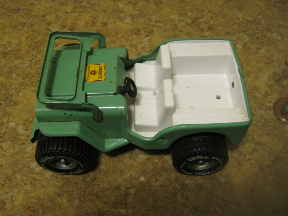 70s Tonka Smokey The Bear and Ranger Rick with Smokies Green Jeep and ...