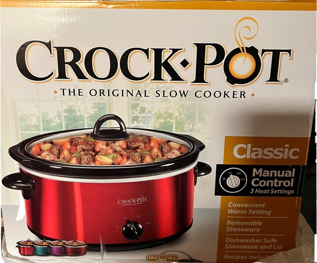 Crock-Pot SCCPVL600-R 6 Quart Slow Cooker - Red Stainless Steel for ...