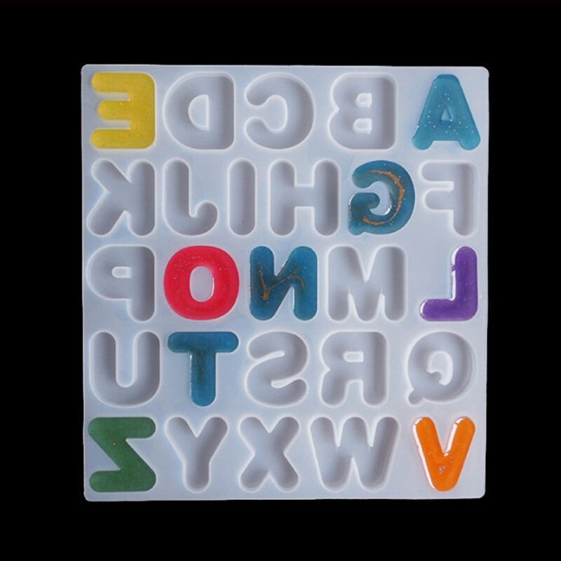 Silicone Cake Mold 26 English Alphabet Letters Chocolate Ice Cube Candy ...
