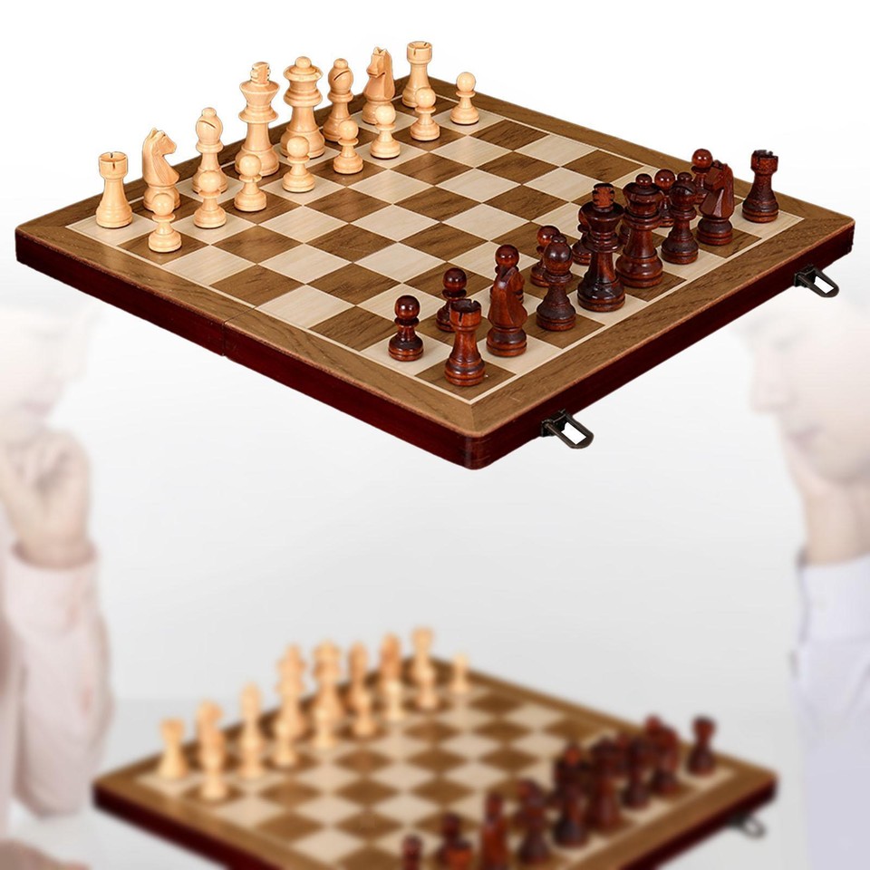 Chess Set Board Strategy Board Game Beginner Chess Set for Kids Ages 8 ...