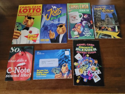 Vintage 1990's Lot of 7 Joe Camel Cigarettes Catalogs Cash ...