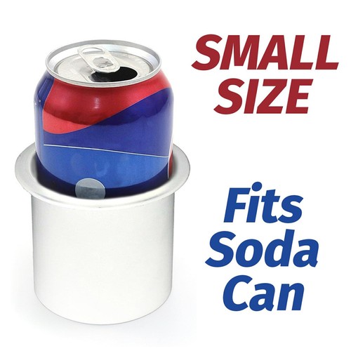 3 Cup Holder Plastic Pocket Recessed Drop Insert Universal Boat RV Car ...