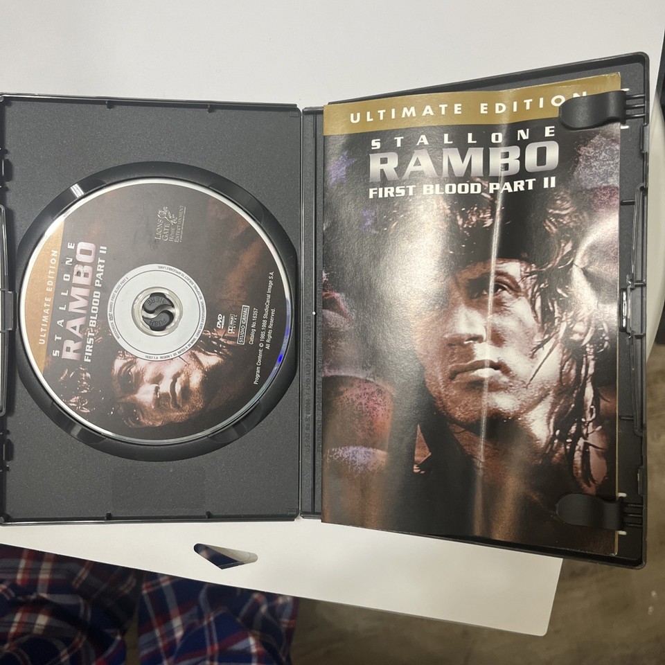 Rambo: First Blood Part II (DVD, 1985) Ultimate Edition | eBay