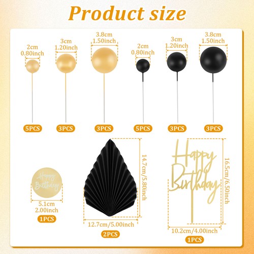 26 Pcs Man Cake Topper Decorative Cake Topper Decorations Reusable ...