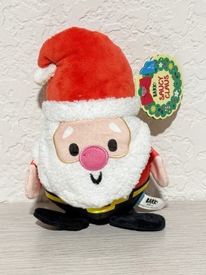 Bark Box Santa Saucy Claus Christmas Plush Multi Red Sz L Dog Toy NWT ...