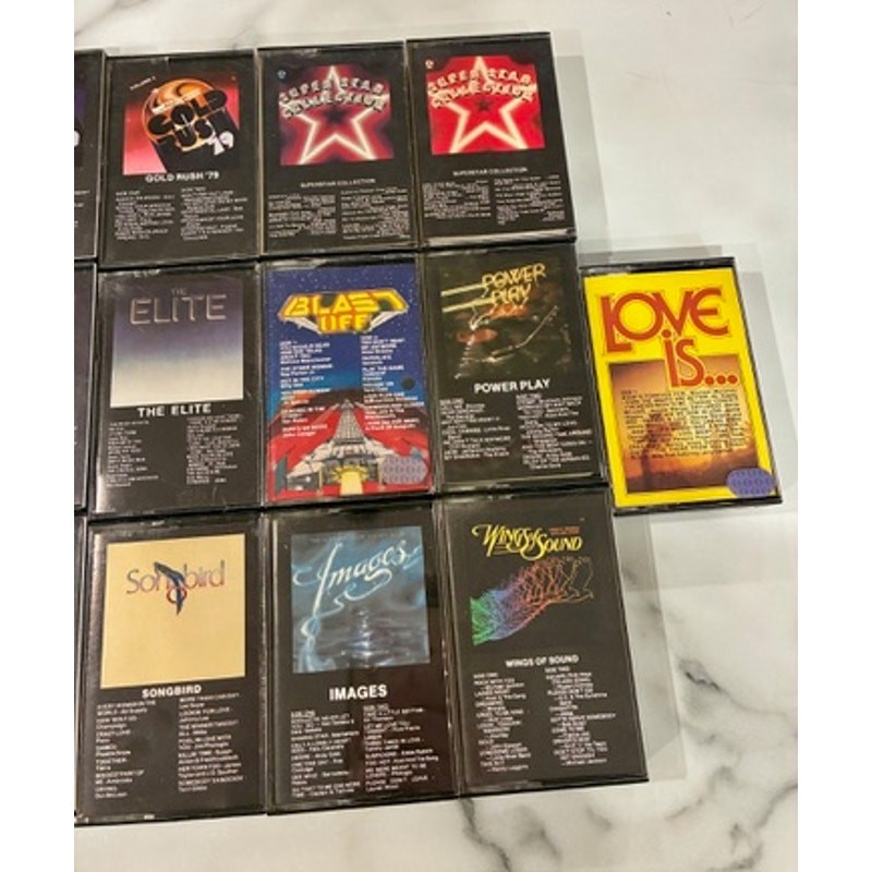 19 K-Tel Cassette Tape Lot - 70s 80s Pop Rock Easy Listening Hits Mix ...