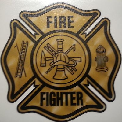 Firefighter Reflective Decal, Fire Department, 3.75”wide #FD105 | eBay