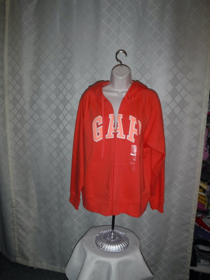 New Gap Logo Hoodie Sweatshirts,XXL,XL,L,M,S, GAP, Full Zip, 2 Kangaroo ...