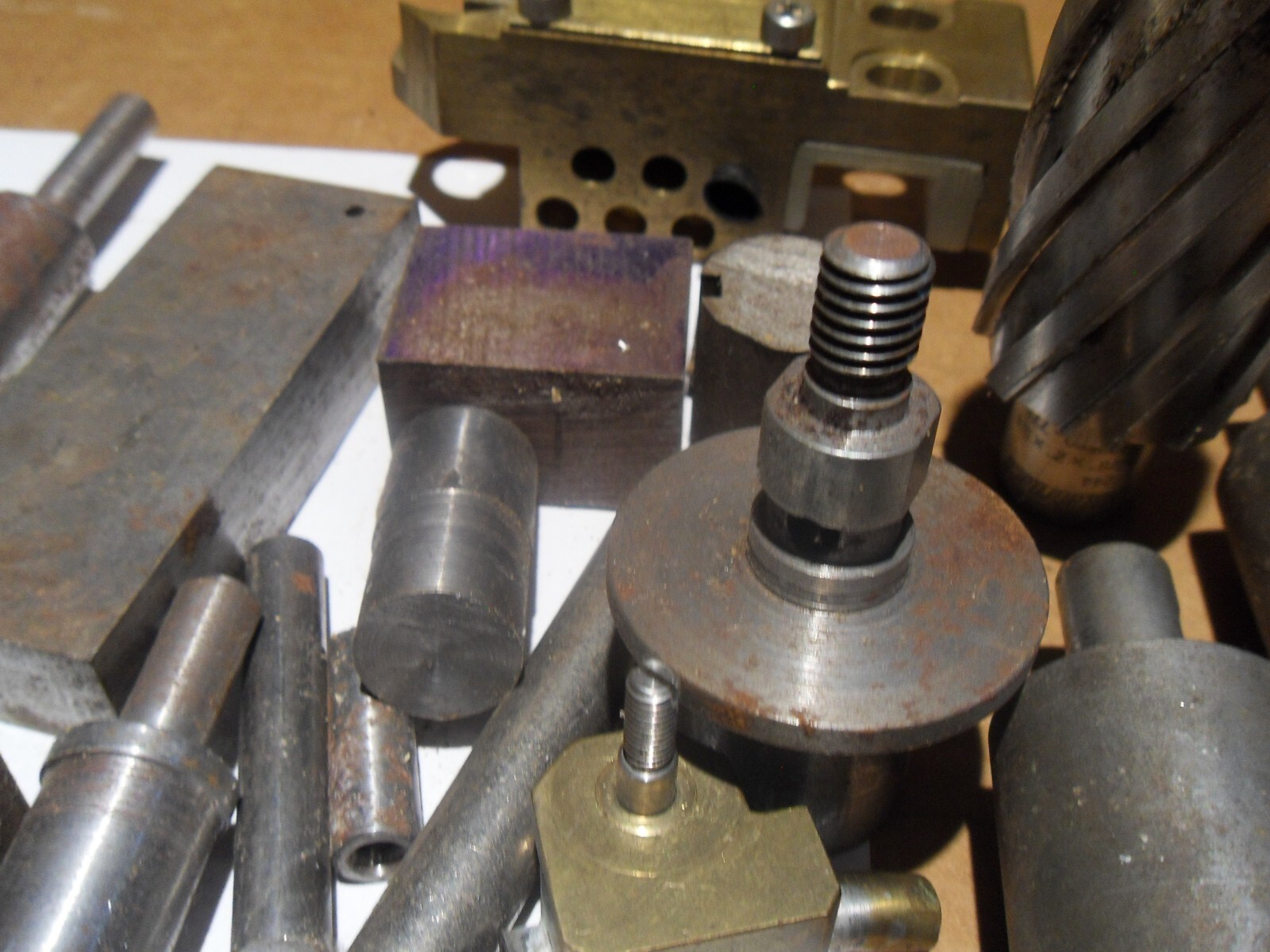 Lot of Vintage MACHINIST TOOLS BLOCKS - MACHINIST BOX CONTENTS - AS ...