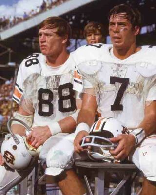 1971 Auburn Tigers PAT SULLIVAN and TERRY BEASLEY Glossy 8x10 Photo ...