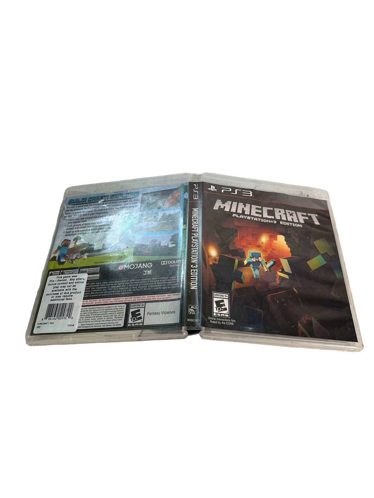 Minecraft PlayStation 3 Edition 2014 PS3 Tested & Working