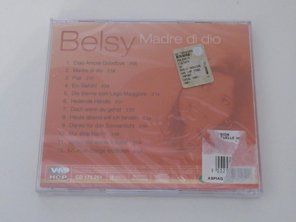 Belsy – Madre Di Dio / VM Recordsn – CD 170.251 / CD Album New | eBay