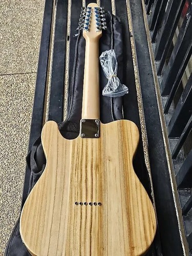 NEW 12 STRING SOLID LIGHTWEIGHT BURL MAPLE TELE MODEL ELECTRIC GUITAR ...