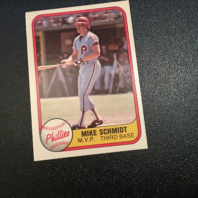1981 Fleer #5 Mike Schmidt MVP | eBay