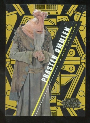 PRASTER OMMLEN 2016 Topps Star Wars High Tek GOLD RAINBOW Pattern 2 SP ...