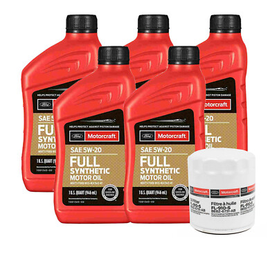 Motorcraft OEM Engine Oil Change SAE 5W-20 Kit For Ford Escape Mercury ...
