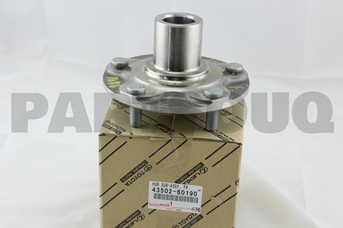 4350260190 Genuine Toyota HUB SUB-ASSY, FRONT AXLE, RH/LH 43502-60190 ...