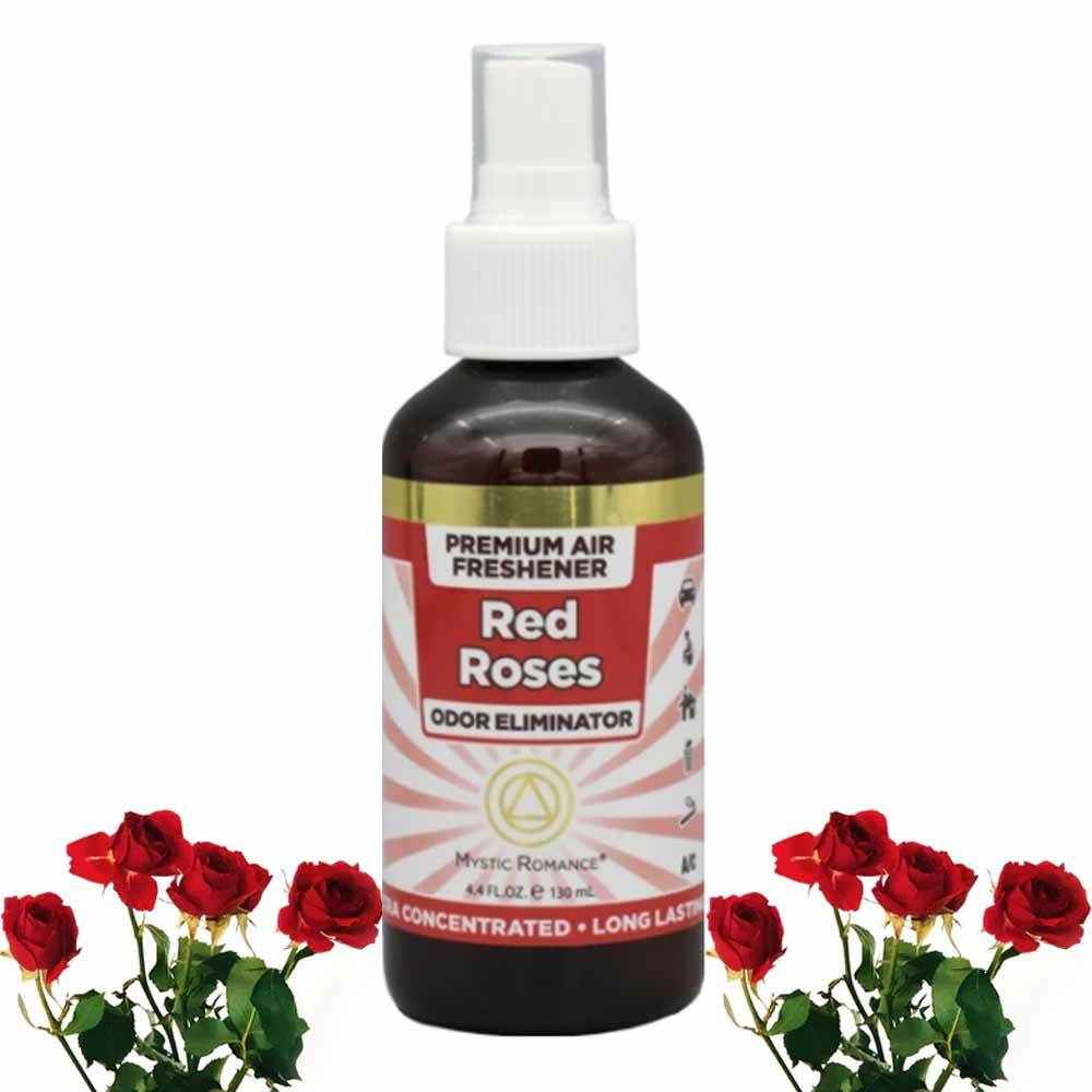 1 Pc Red Roses Floral Scent Air Freshener Spray Mist Home Odor ...