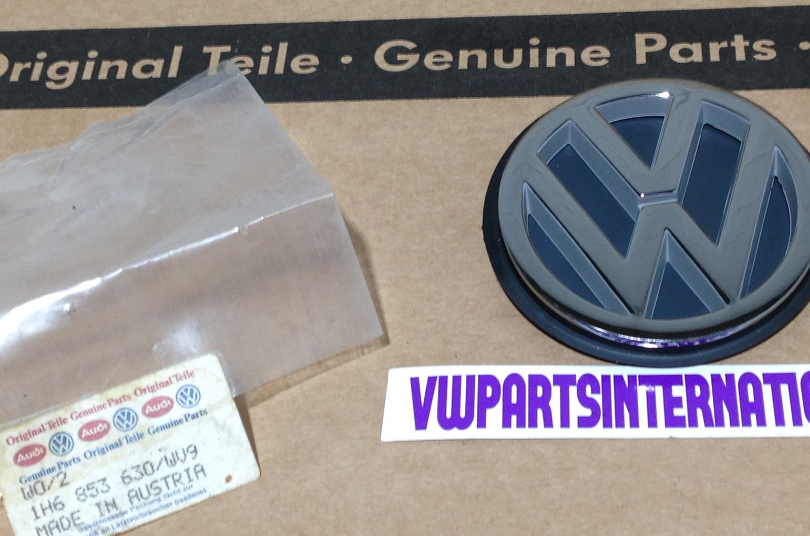 VW Golf MK3 VR6 GTI TDI Rear Badge Emblem Chrome New Genuine OEM VW ...