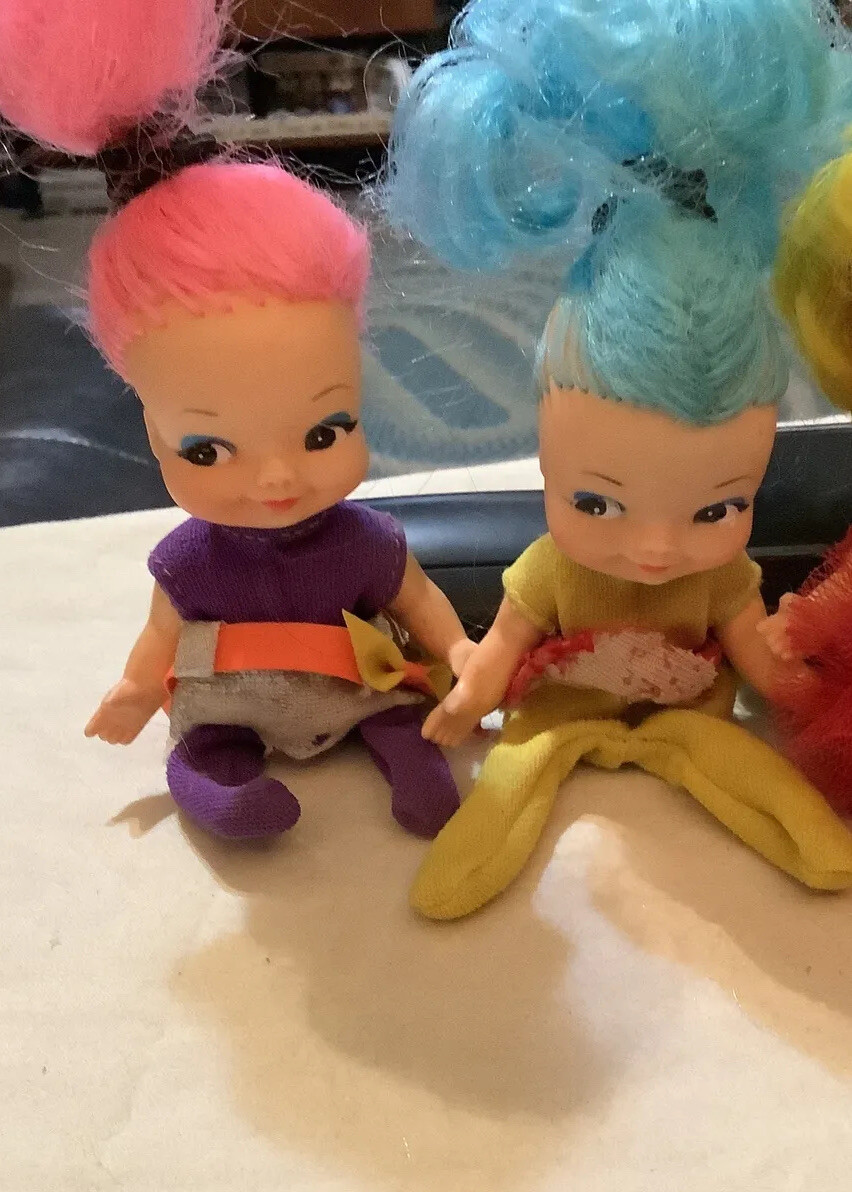 VTG Remco Finger Ding Dolls 1969 Sally Skater And Millie Mod Dolls | eBay