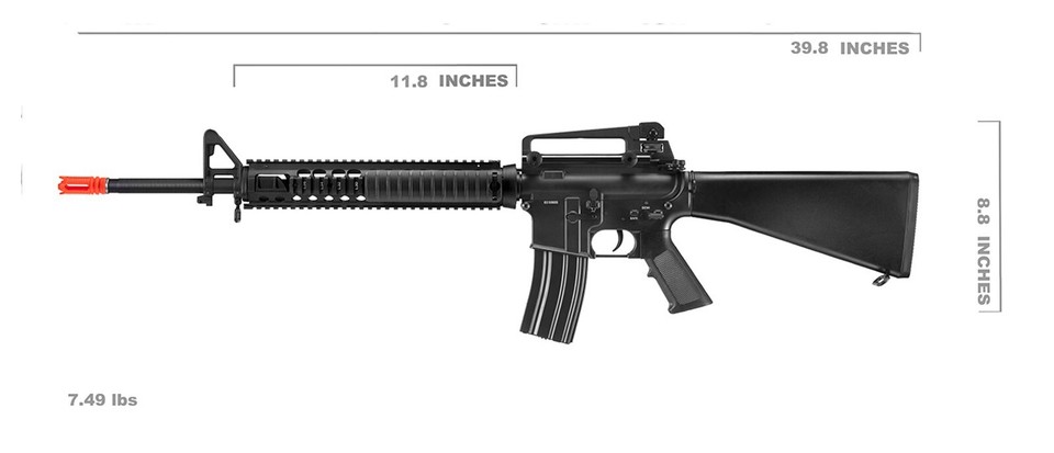 Double Bell M16A4 Full Metal AEG Rifle Airsoft BB Electric Automatic ...