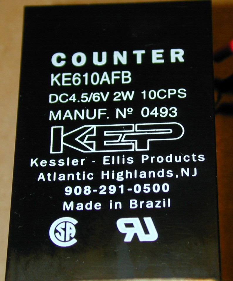 *NEW* KEP KE610 AFB 6 Digit Mechanical Counter DC4.5/6V 2W 10CPS ...