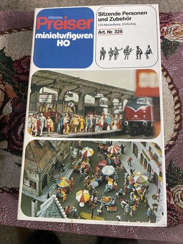 preiser Ho scale 120 Pc Seated Persons And Accessories figures #328 B6 ...