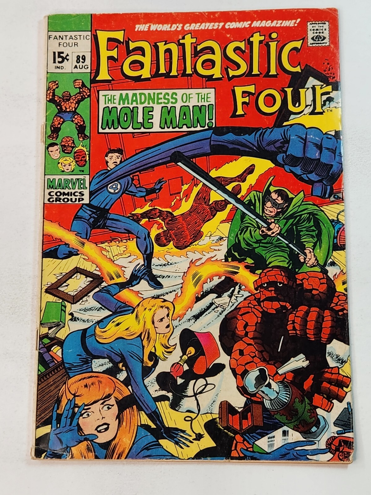 Fantastic Four 89 Stan Lee Jack Kirby Mole Man App Silver Age 1969 | eBay