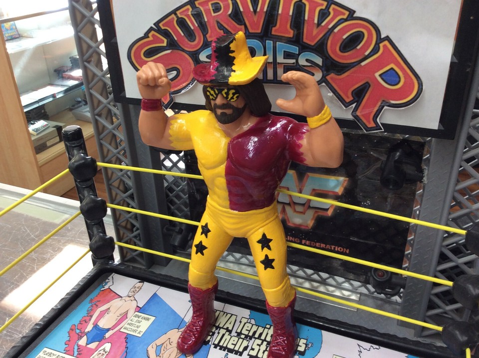 Custom WWF LJN Macho Man Randy Savage figure w/ custom hat hand painted ...