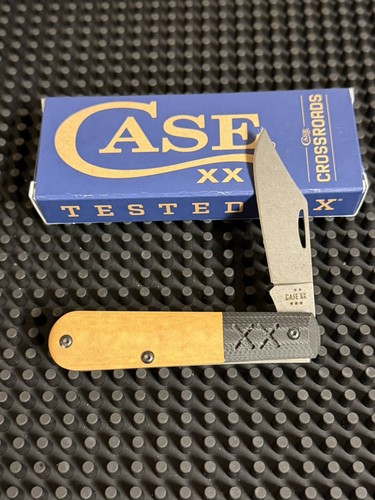 Case XX USA Tan Richlite / Black G-10 Crossroads XR S35VN 53160 Barlow ...