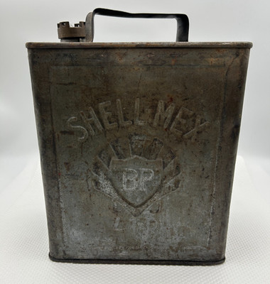 Vintage Shell Mex & BP Ltd Petrol Can Two Gallon Unrestored LMT1 | eBay UK