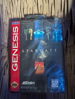 Stargate - Sega Genesis, 1995 Clamshell Acclaim Factory Sealed NIB WATA ...