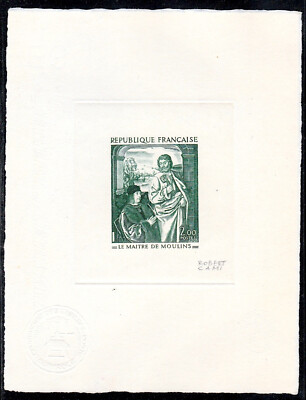 France 1972 SC#1329 Signed Artist Die Proofs in green and red Art ...