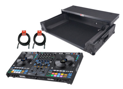 Rane FOUR Advanced 4-Channel Stems DJ Controller Bundle w/ Black Case ...